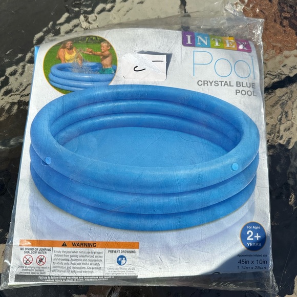 Intex | Bath | Intex Crystal Blue Inflatable Pool 45 X | Poshmark